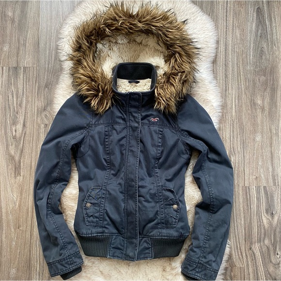 Hollister | Jackets & Coats | Vintage Hollister Heavyweight Fur Lined ...